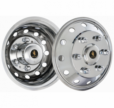16" 6 Lug 12 Hole 2015-2024 Ford Transit Polished Stainless Snap On ...