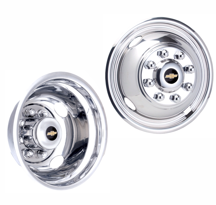 16" 8 Lug For 1990-2025 Chevrolet G-3500 GM Licensed Polished Stainless ...