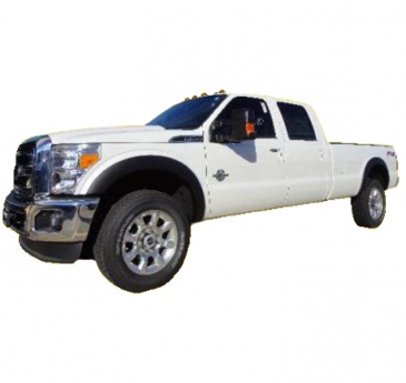 2011-2016 Ford F-250 Fender Flares (Smooth) - www.JaeEagle.com