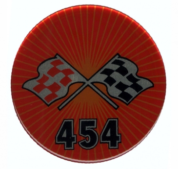454 Cross Flag Emblem Decal - Size 108mm (4.25") - www.JaeEagle.com
